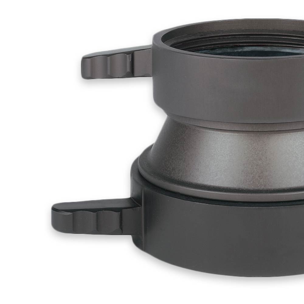 4" NPSH Female LH x 2-1/2" NH (NST) Female LH Aluminum Fire Adapter ...