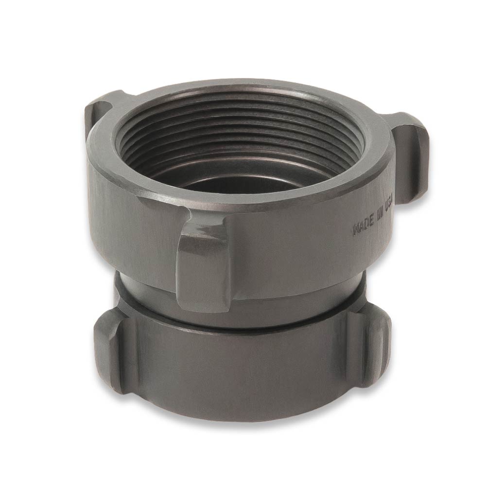 4" NPSH Female (Swivel) x 5" NPSH Female (Rigid) Aluminum Fire Adapter ...
