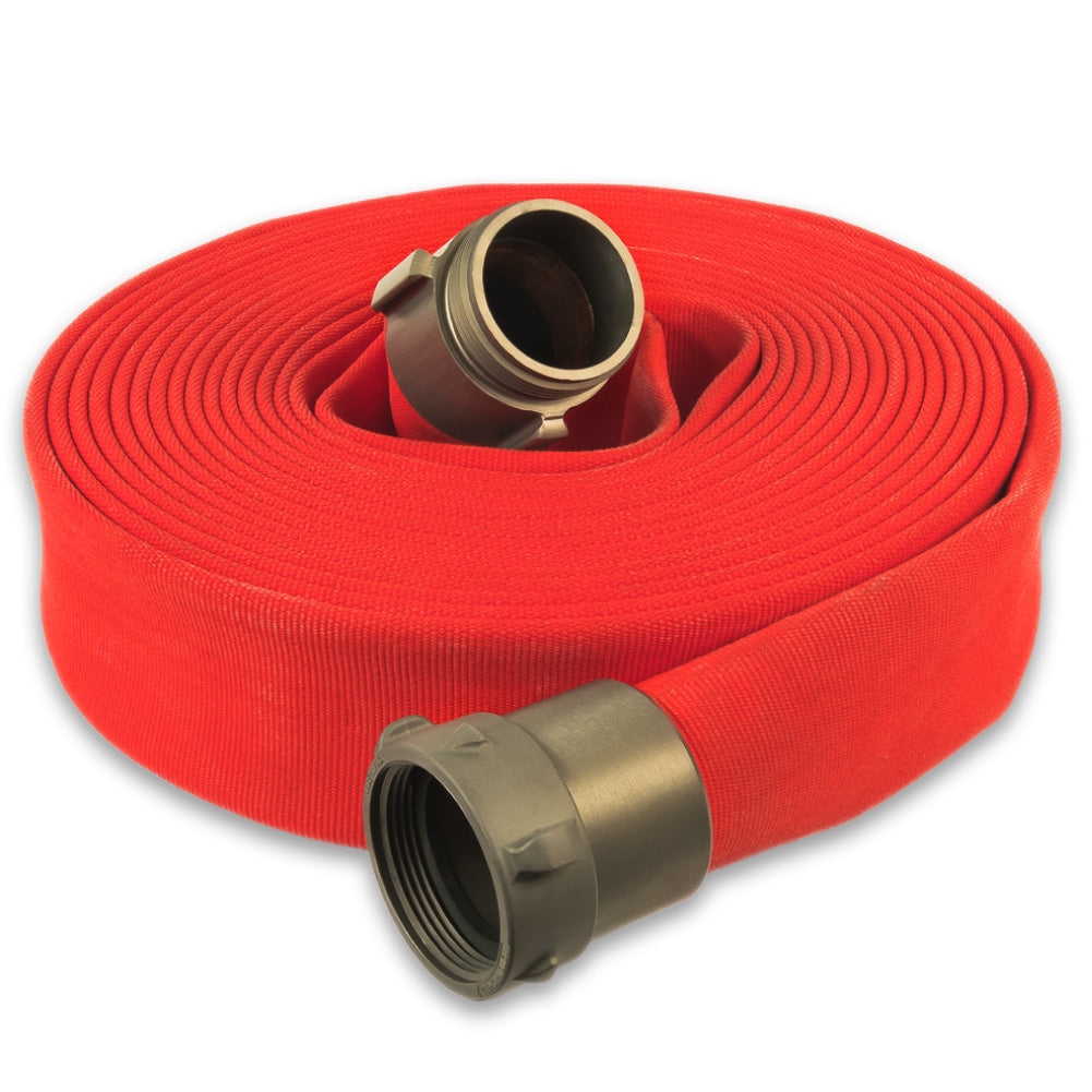 Red 2-1/2" Double Jacket Fire Hose (NPSH) Aluminum– Fire Hose Store