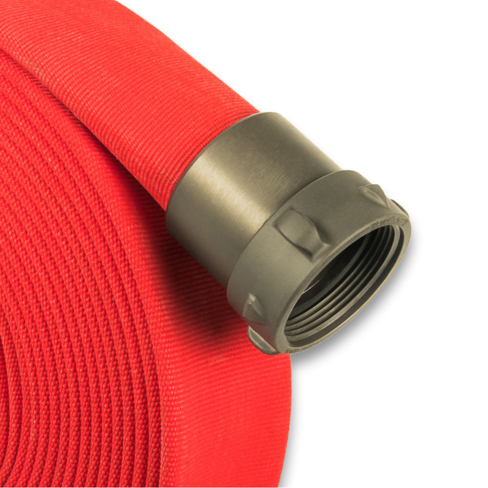 Red 2-1/2" Single Jacket Discharge Hose (NPSH) Aluminum– Fire Hose Store