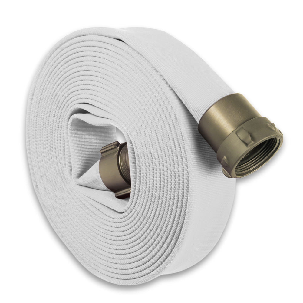 White 1-1/2" Single Jacket Discharge Hose NH (NST) Aluminum– Fire Hose ...