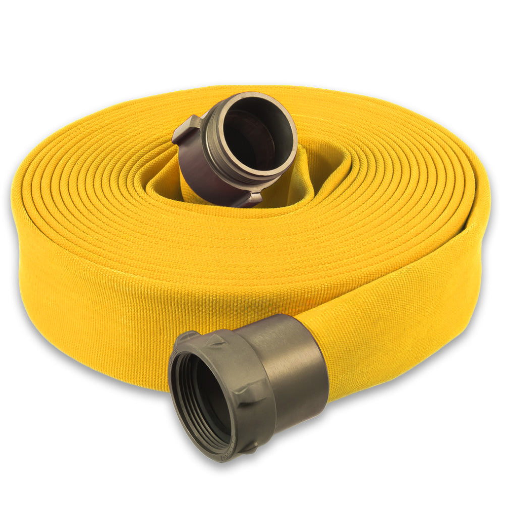 Yellow 1-3/4" Double Jacket Fire Hose (NPSH) Aluminum– Fire Hose Store