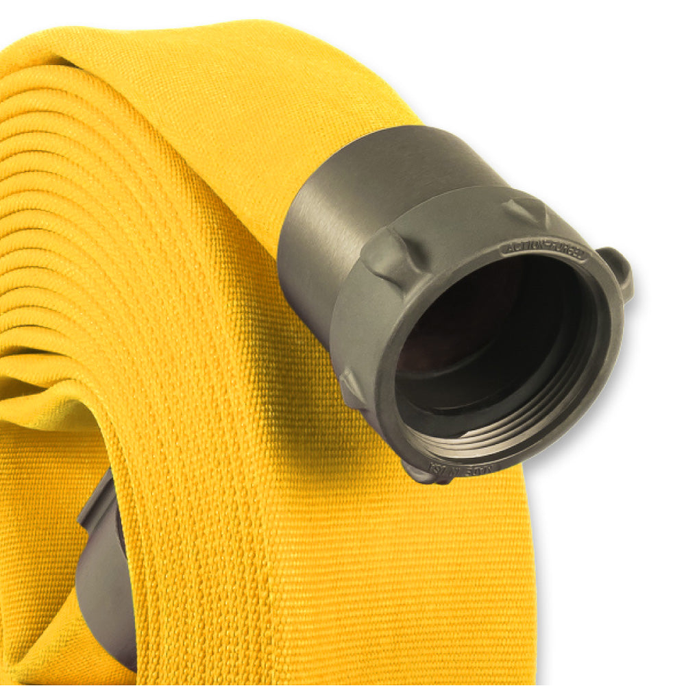 Yellow 2" Single Jacket Fire Hose (NPSH) Aluminum– Fire Hose Store